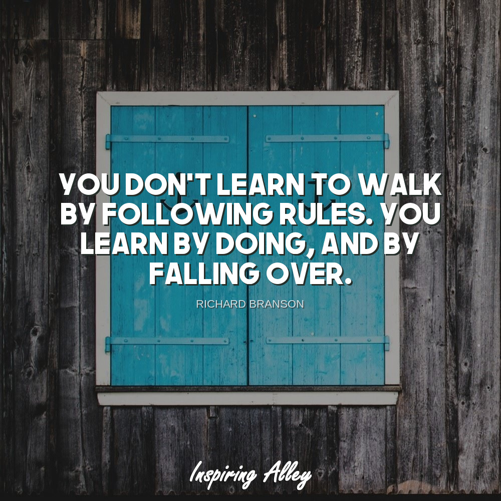 Richard Branson Quote | You don't learn - Inspiring Alley
