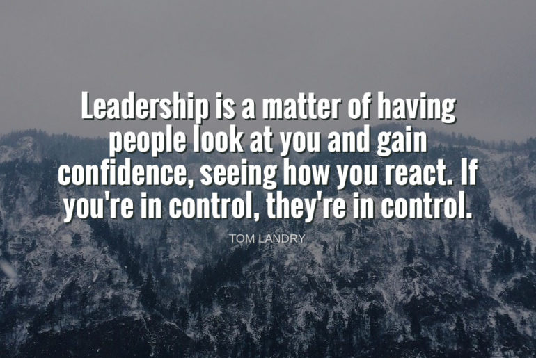 Tom Landry quote | Leadership is a… - Inspiring Alley